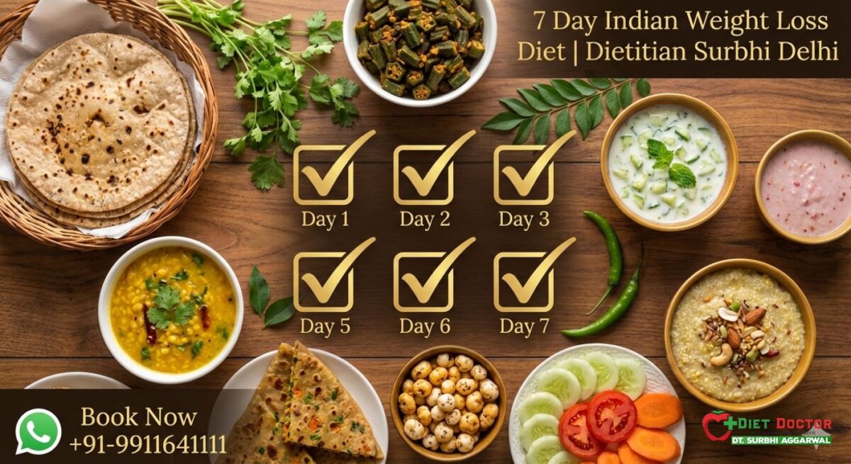 7 Day Indian Weight Loss Diet Plan: Lose 4kg with Home Food